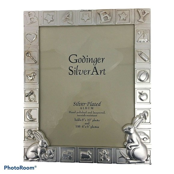 Godinger | Other | Godinger Silver Plate Satin Finish Baby Photo Album ...